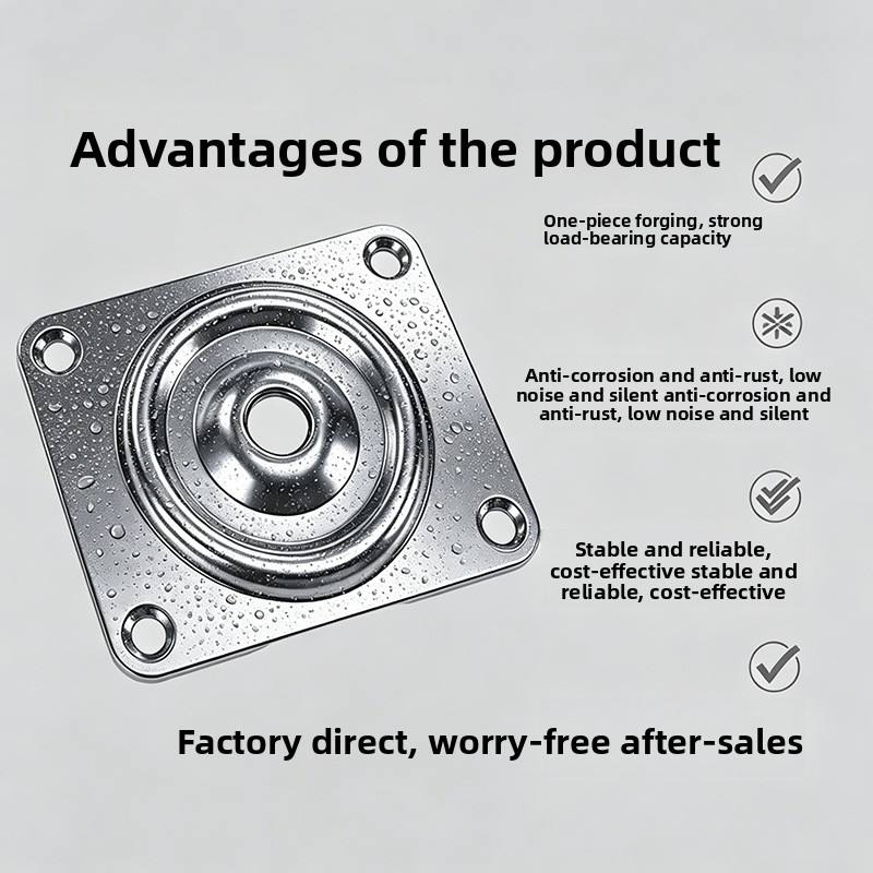 Universal Industrial Caster Wheel Mounting Base Plate Heavy Duty Zinc ...