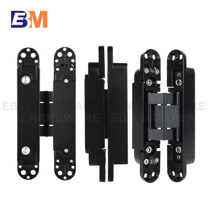 Zinc Alloy 3D Adjustable Concealed Hinges for Doors - 180° Opening, OEM/ODM