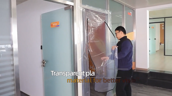 Complete Dust Barrier Zipper Door Kit with Plastic Film, Single Heavy ...