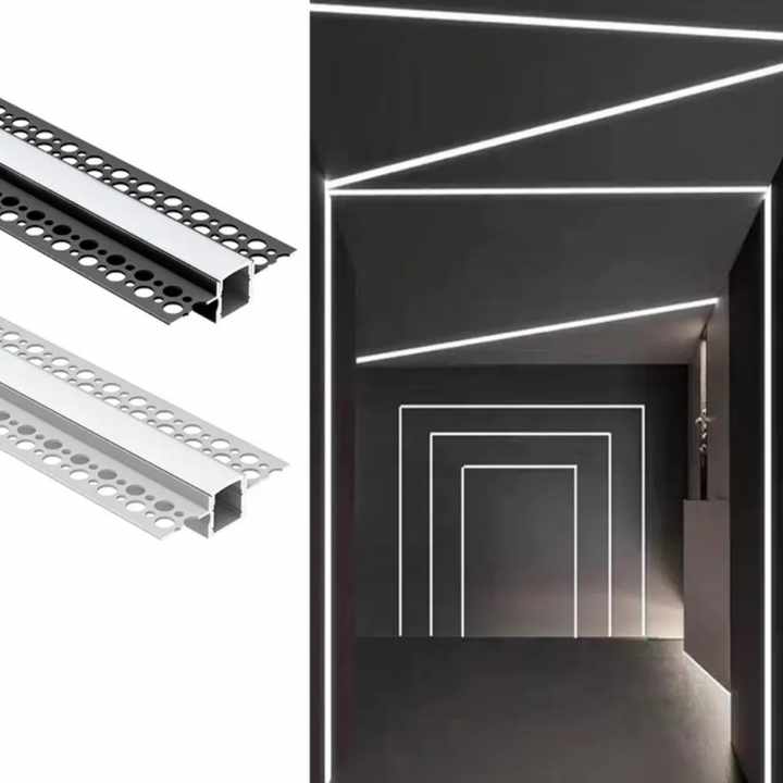 2023 Hot Sale linear light For ceiling Plaster led profile PC cover ...