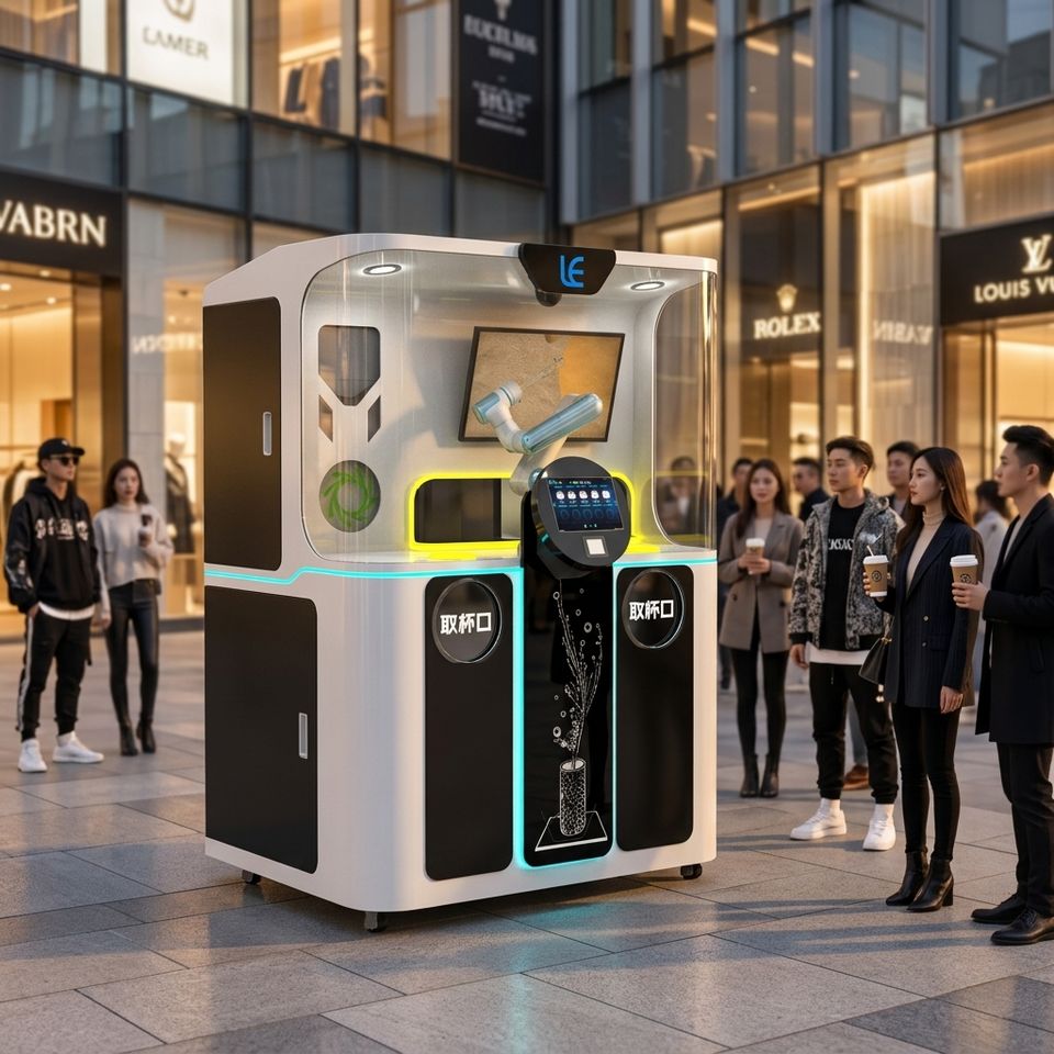 AI Intelligent Robot Barista Commercial Coffee Vending Machine Smart ...