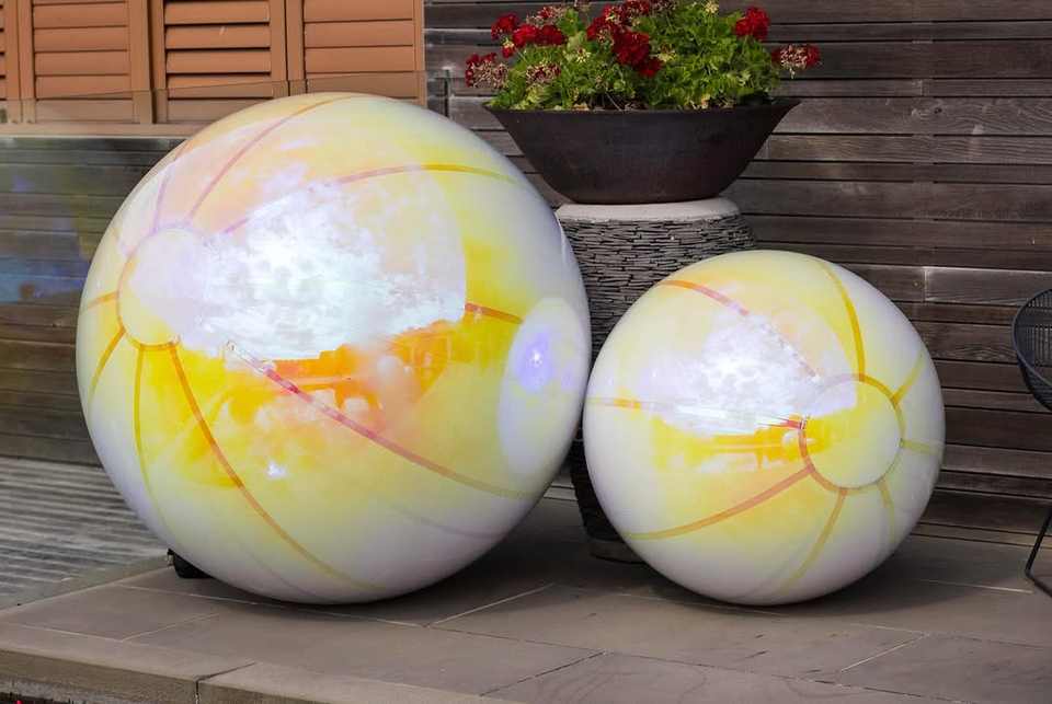 Iridescent PVC Reflective Giant Bubble Sphere - Shiny Party Inflatables