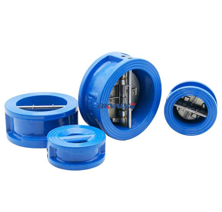 Non Return Wafer Type Swing Dual Plate Check Valve Dn100