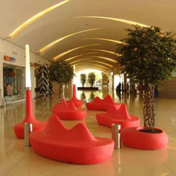 Y654 Fiberglass Bench Seating Sun Lounge Chair Outdoor Furniture Beach ...