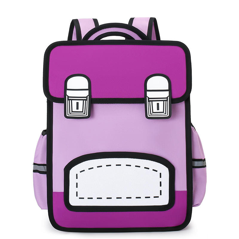 2025 Custom logo 2D Cartoon Style Cute Design Student Backpack Hard ...