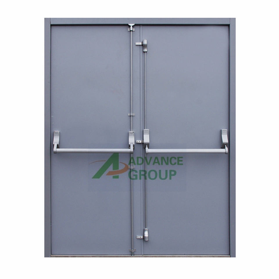 Pintu Keluar api ganda eksterior aluminium baja galvanis tahan api ...