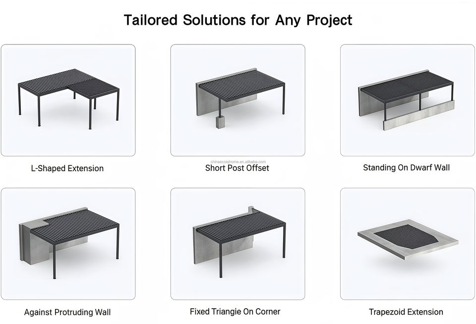 Earthquake-Resistant Aluminum Pergola with Stable Structure, Minor Sway ...