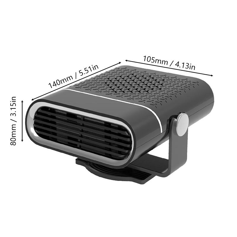 1000W 12V/24V Portable Car Heater Electric Fan Dryer Windshield ...