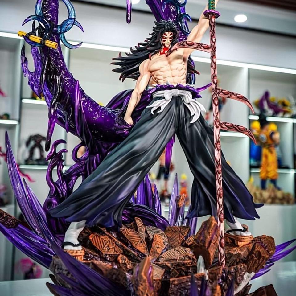 HESPER Cartoon Manga Figurine Statue Demon Kimetsu Kokushibo Statue ...
