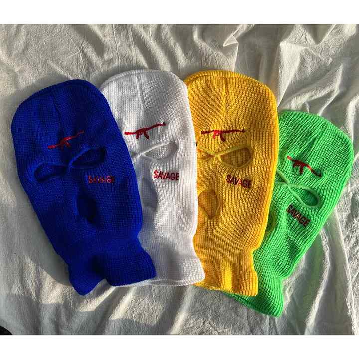 Tactical 3 Hole Ski Mask - Unisex Wool Knit Cap Balaclava