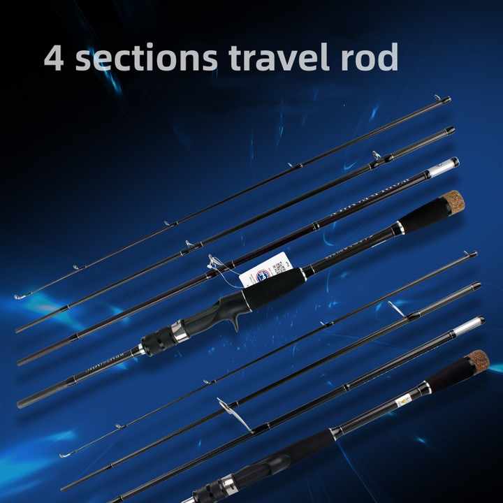 Byloo New 2025 Spinning Fishing Rods 4 Section 2.13m MH Power Multi ...