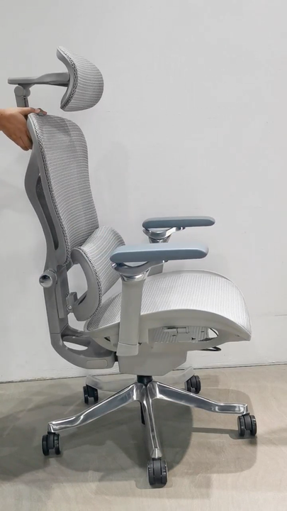 Full Mesh Ergonomic Office Chair Black 6D Headrest Computer Staff ...