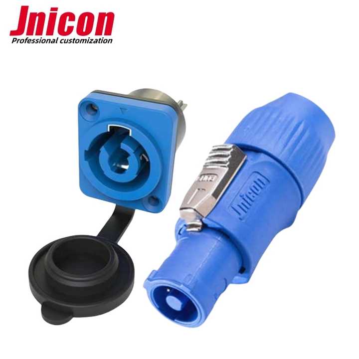 Jnicon Factory IP65 Waterproof 3 Pin LED Screen Plug Socket