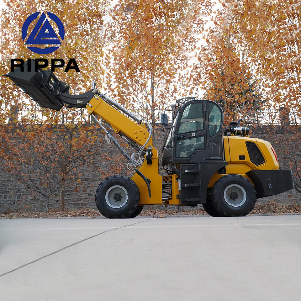 Mini Front Loader Wheel Drive Telescopic Loader Multifunctional Wheel ...
