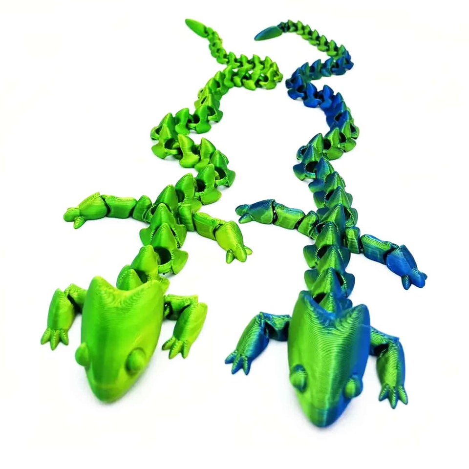 3D Printed Linked Dragon - Dinosaur Toy Model for Gifts