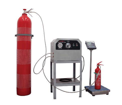Fire extinguisher recharge equipment store