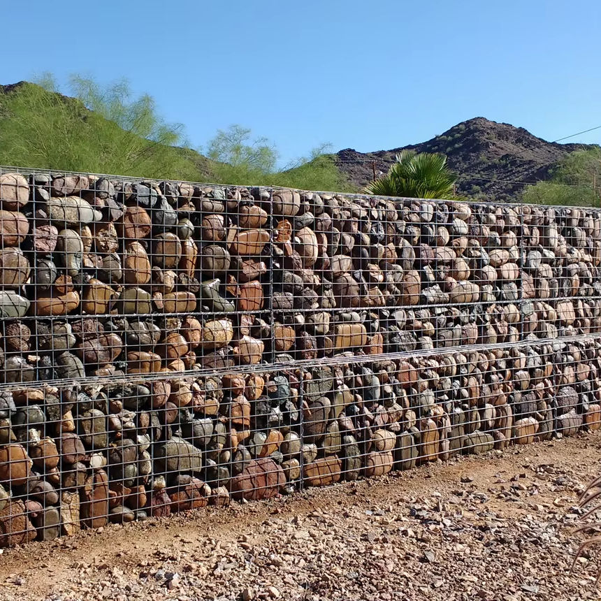 Galfan Welded Gabion Retaining Walls 200x100x50 Welded Gabion Box ...