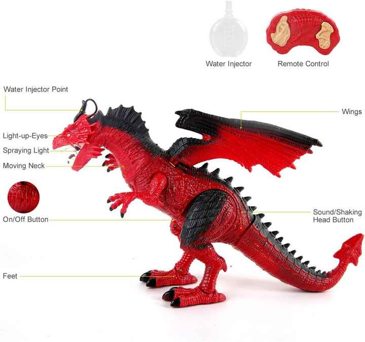 Infra-red Remote Control Dinosaur Figure - Fun & Learning