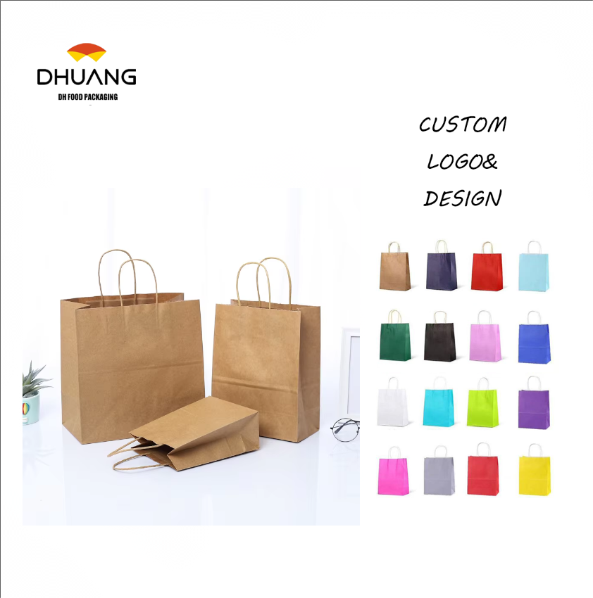 Personalized Kraft Paper Bulk Packaging Bags Ideal for Bakery Treats ...