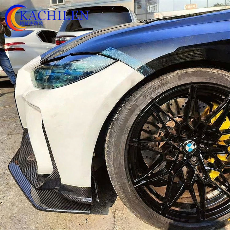 G80 M3 G82 M4 Semi-carbon Fiber Front Bumper Front Lip for BMW G80 M3 ...