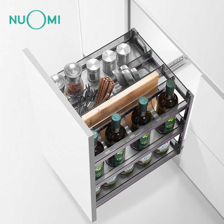 NUOMI Space Saving Organizer - Modern Kitchen Pull-Out Basket