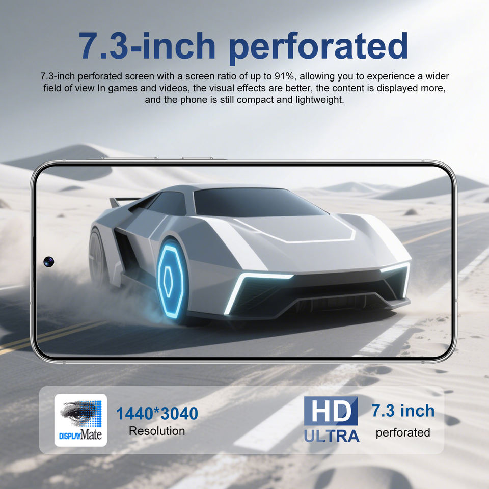 7.3 Inch 72MP 108MP Snapdragon8 Gen3 16GB+1TB 8000mah Smart Phone