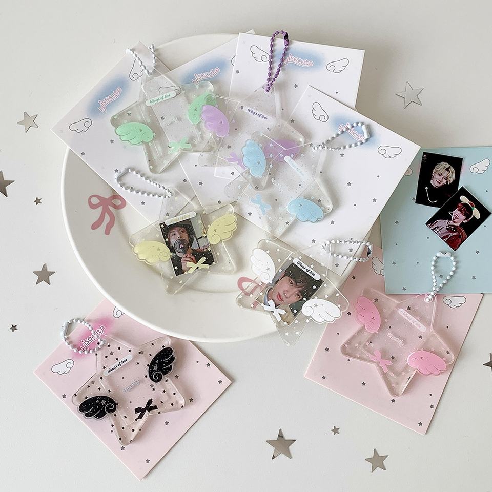 Girl Fan 1inch ID Photo Star Card Holder Student Photo Sticker Frame ...