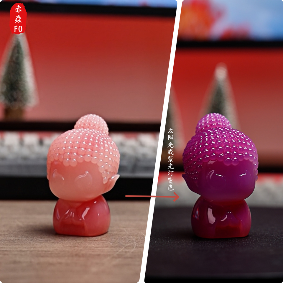 Blind Box 7cm Resin Statue Crisp Crafted Sitting Color Change Baby ...