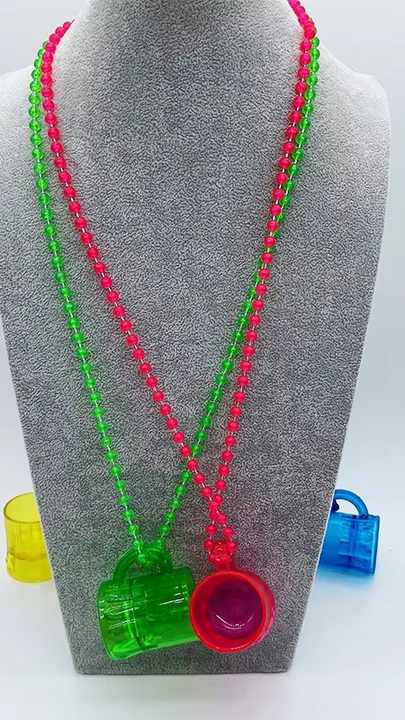 Mini Plastic Shot Glass Necklaces Beer Mug Necklaces Plastic Cup ...