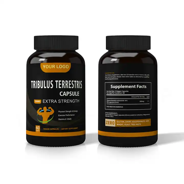 OLLI Private Label Health Supplements Original Energy Booster Capsules Tribulus Terrestris Root ...