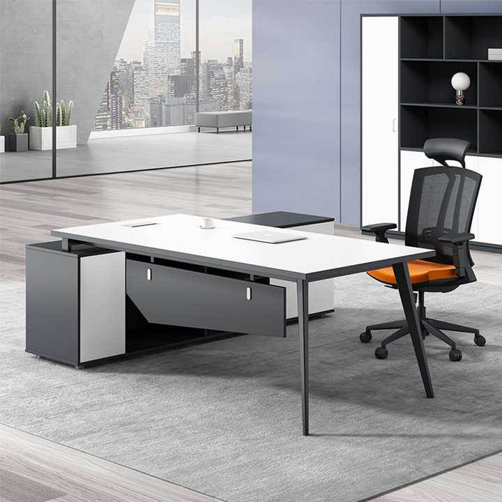 Modern Luxury Work Executive Office Desk Ceo Office Table With Side ...