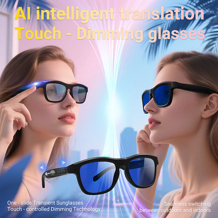 GV90 AI Smart Glasses Language Translator Voice Assistant UV400 ...