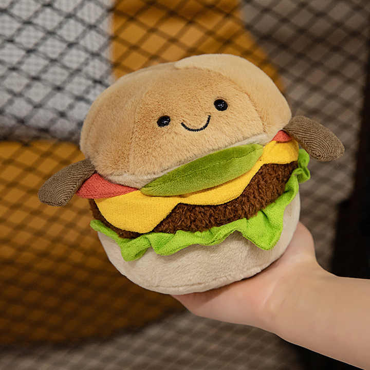 Cute Kawaii Burger Plush Toy - Perfect Gift for All Ages