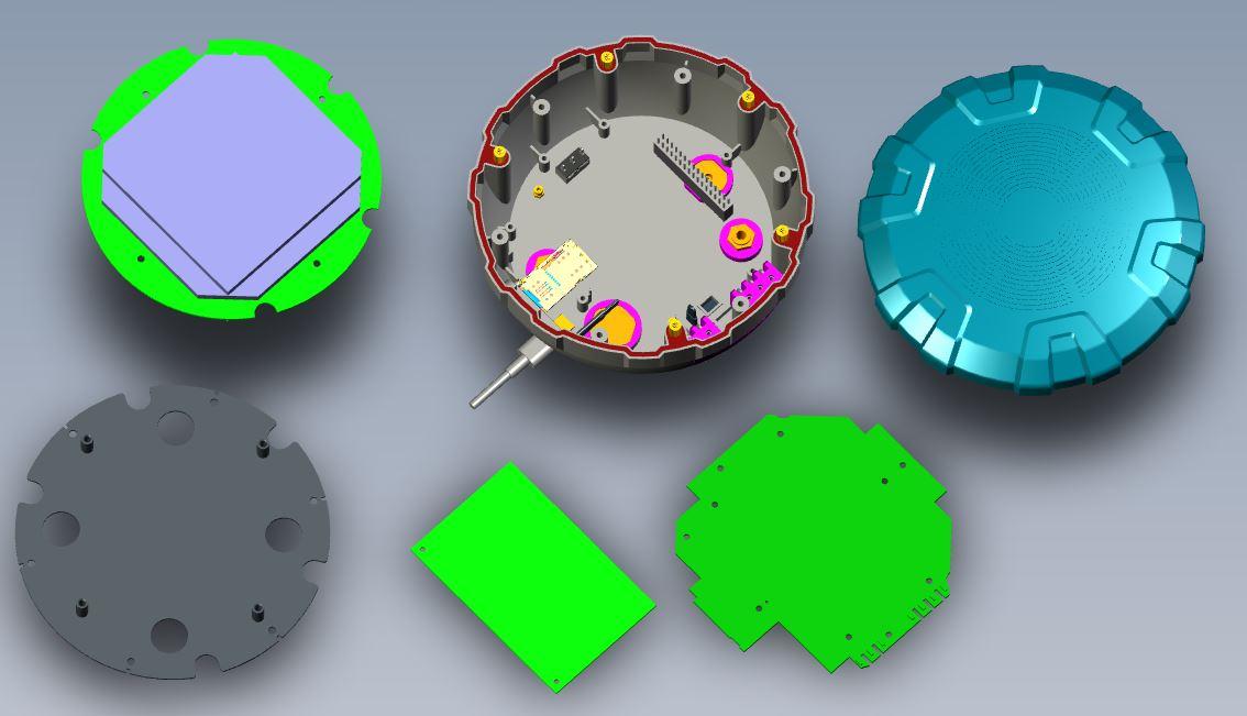 High Performance RTK Base Station Enclosure Baseless GPS Plastic ...