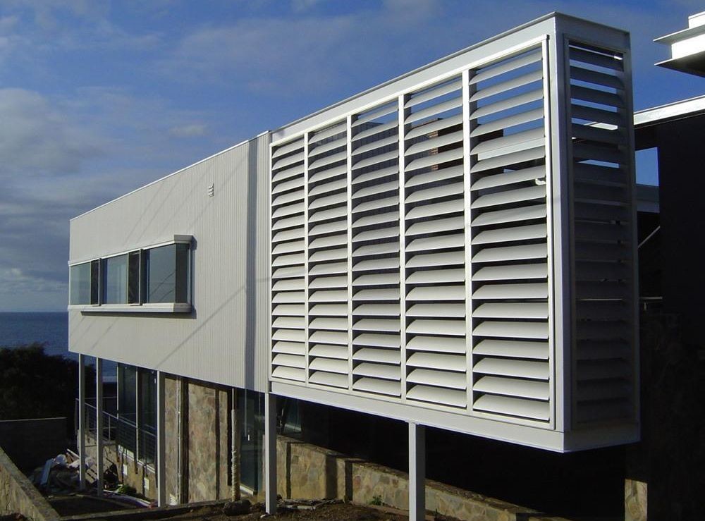 Vertical Louver System - Aluminum Alloy, Waterproof, Custom Size