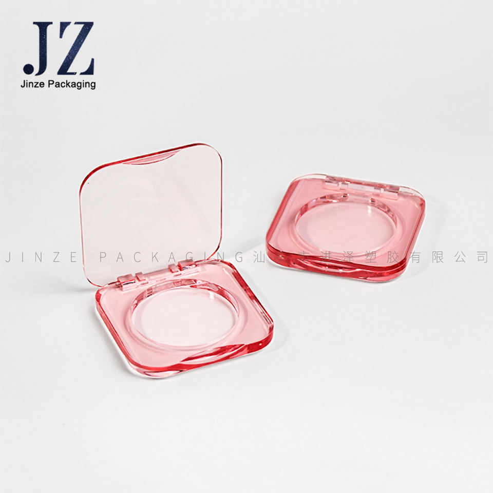 Jinze square 1color Custom logo Empty Powder case Cosmetics Packaging ...