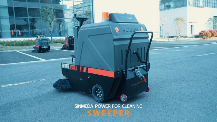 OEM S1250A Electric Ride-on Floor Sweeper Cleaning Machine Wet ...