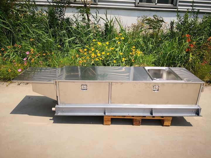 Stainless Steel Caravan Camper Trailer Slide Out Kitchen