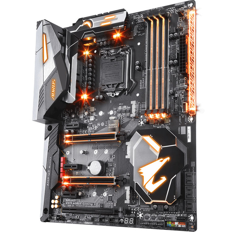เมนบอร์ด GIGABYTE Z370 AORUS Gaming 5 มือสอง รองรับ LGA1151 รองรับ ...