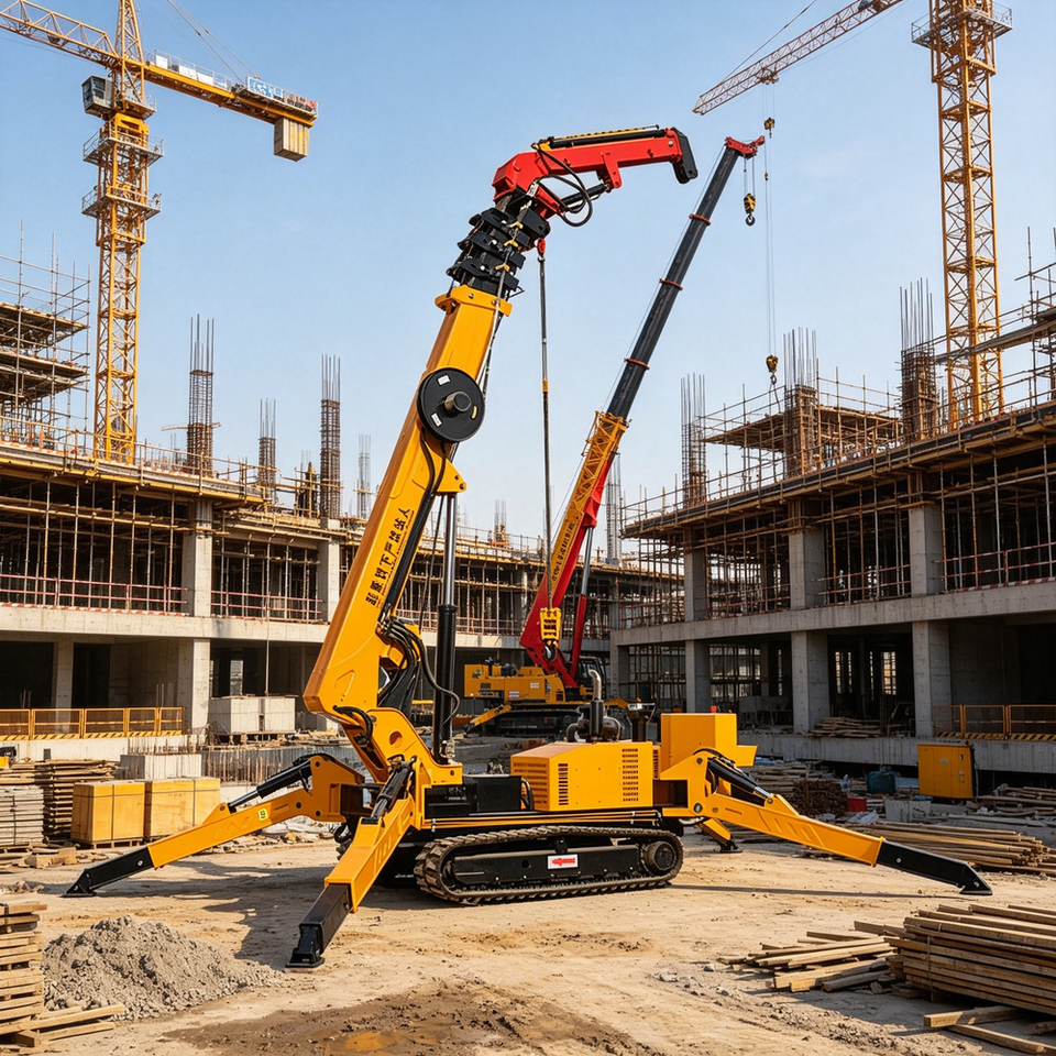 Professional Mini Spider Crane for Narrow Working Areas and Easy ...