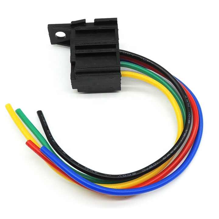 Auto Relay Wiring Connector 5 PINES Automotive Mini Relay Wire Harness ...