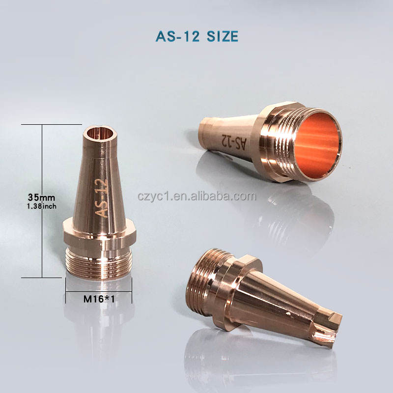 M16 Fiber Laser Welding Copper Nozzle Wire Feed Nozzles AS-12 BS-16 ...