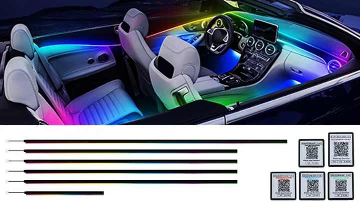 Custom Ambient Lighting - 22 in 1 Car LED Kit by Chasinglite