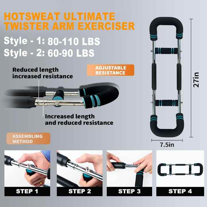 U-arm Force Device - Adjustable Home Gym for Arm Strength