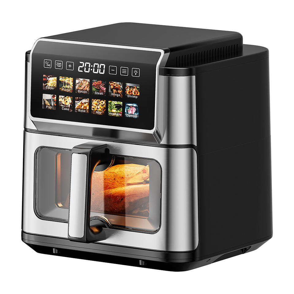 10 Liter 12 in 1 1800W Digital Color Screen Stainless Steel Transparent ...