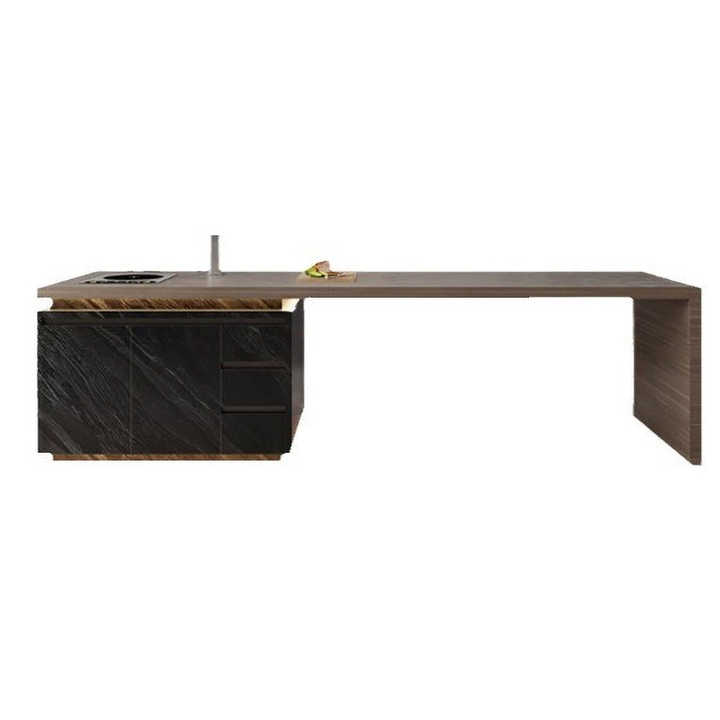 Floating Kitchen Island With Granite Countertop Elegant and Space ...