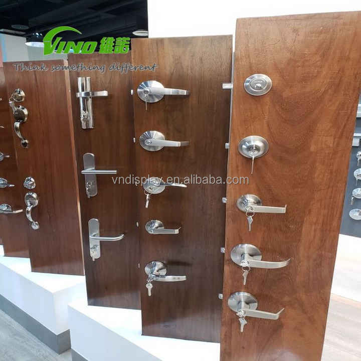 Wooden Panel Multi - Type Door Lock Display for Retail & Hardware Store ...