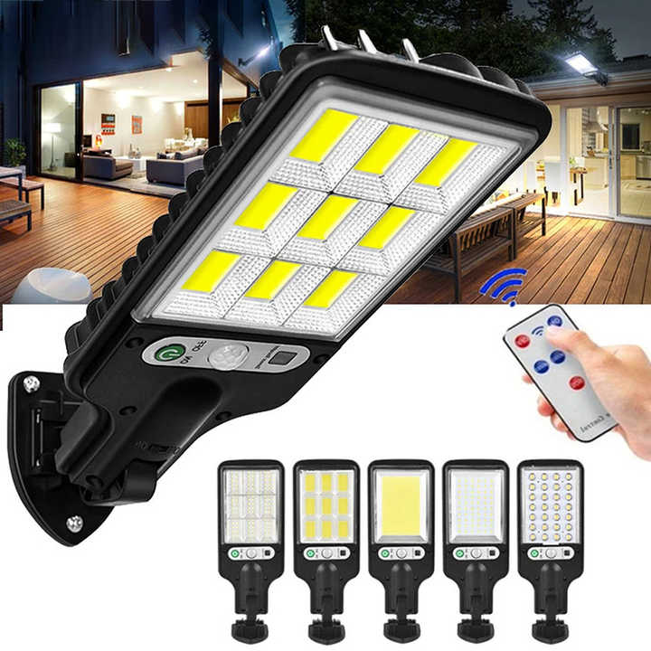 IP65 72 COB 108 COB Solar LED Motion Sensor Wall Light Outdoor