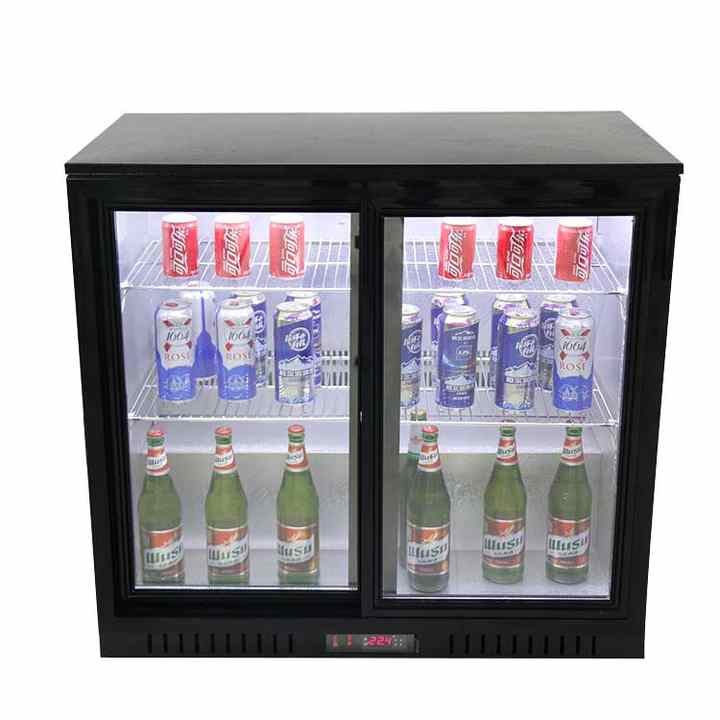 3 Door Back Bar Cooler Display Chiller Commercial Mini Under Counter ...