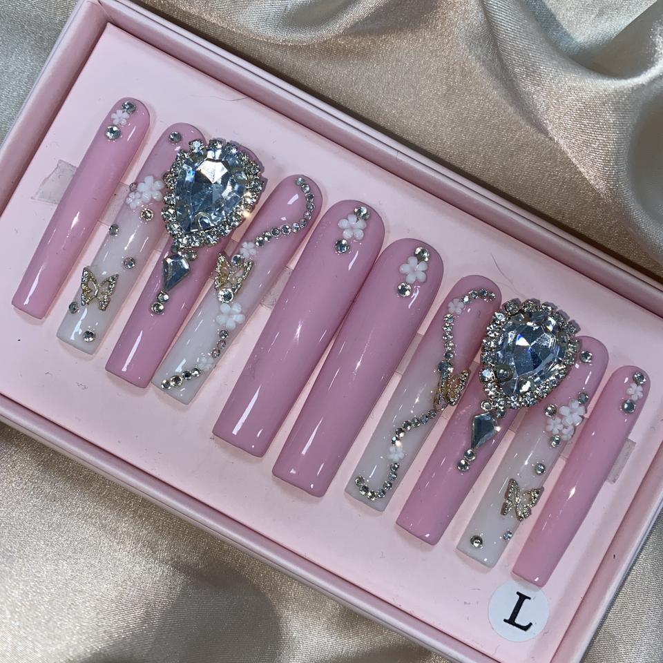 Free Shipping Luxury Designer Press on Nails Art Handmade